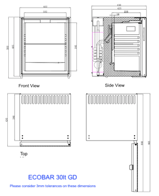 Minibares de hotel ECOBAR Puerta de Cristal - Elsafe España